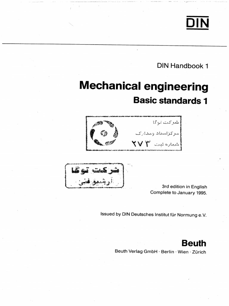 DIN Handbook 1 Mechanical Engineering | PDF | D20 System | Dungeons ...