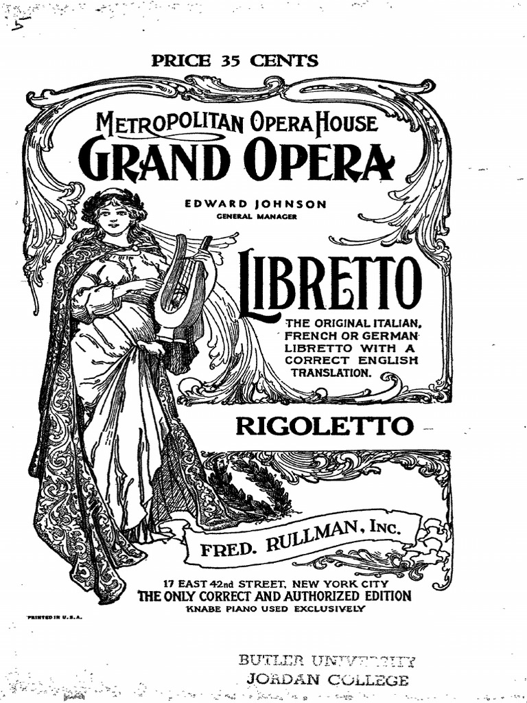 Rigoletto | PDF | Theatre | Opera