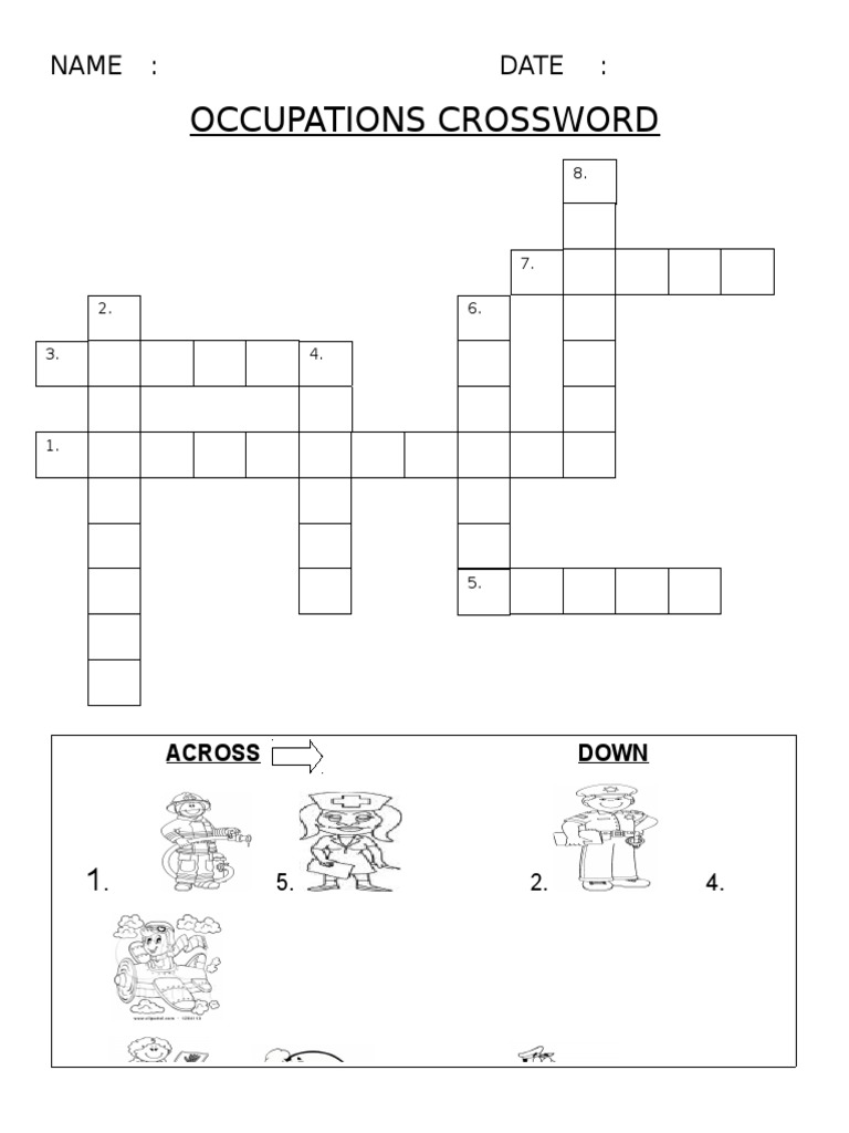 Occupations Crossword | PDF