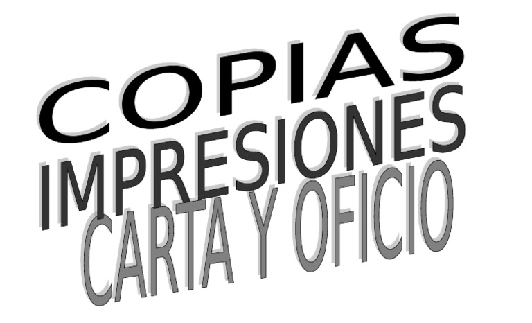 Letrero Copias Impresiones | PDF