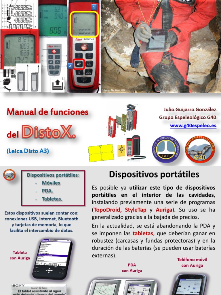 2015-03-24 Manual DistoX A3 | PDF | Asistente personal digital | Tableta