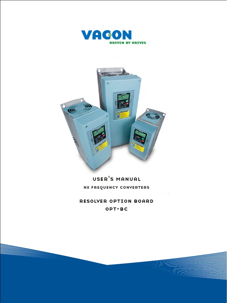 Vacon NX OPTBC Resolver Board User Manual UD01039D | PDF ...