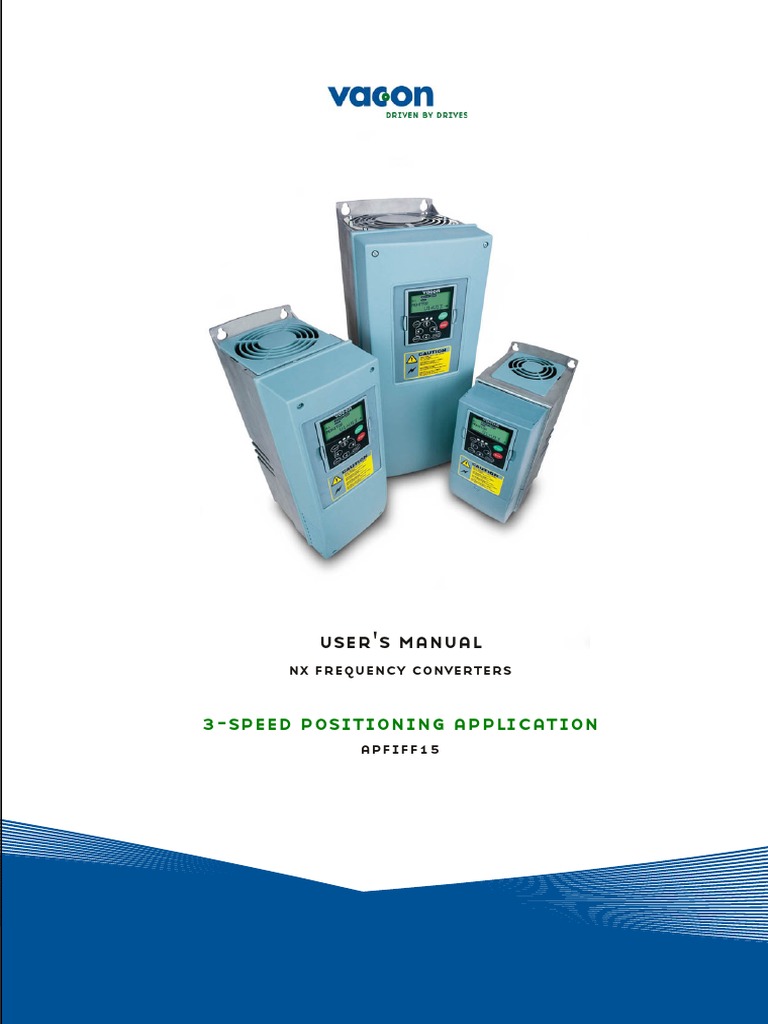 User Manual for the NX Frequency Converters Synchronize Positioning Application: Control I/O ...