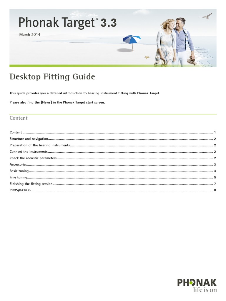 Manual Target Phonak | PDF | Hearing Aid | Electrical Engineering