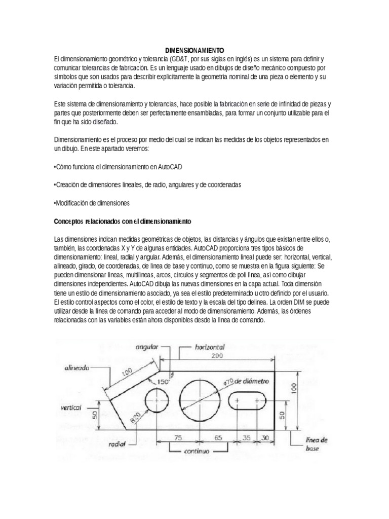 Dimensionamiento y Escalas en AutoCAD | PDF | Dibujo | Unidades de medida