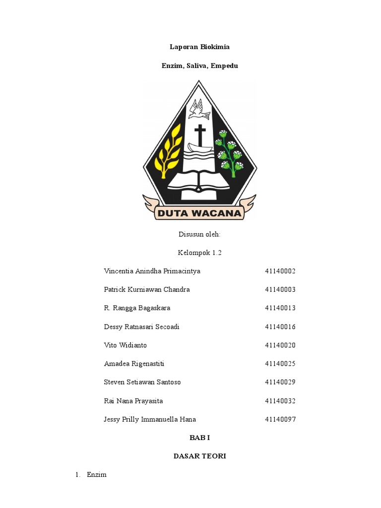 Laporan Praktikum Biokimia Enzim Saliva Dan Empedu | PDF | Memasak ...