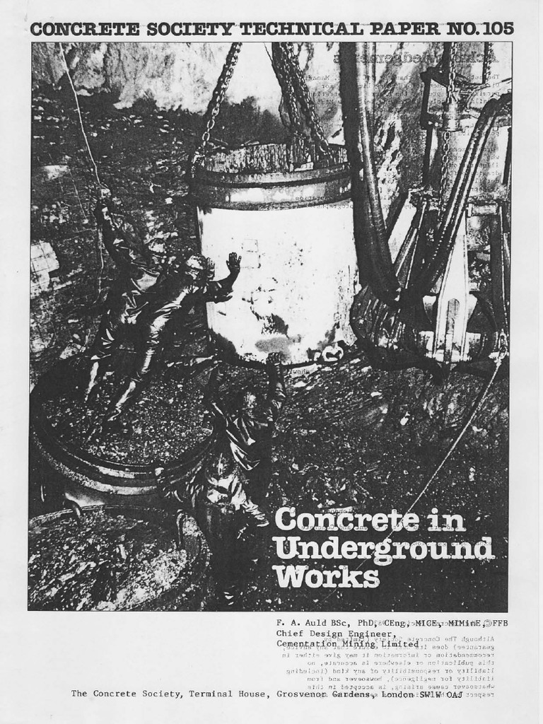 Concrete in Underground Construction | PDF | Bending | Concrete