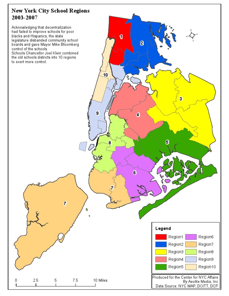 NYC School Regions Overview 2003-2007 | PDF