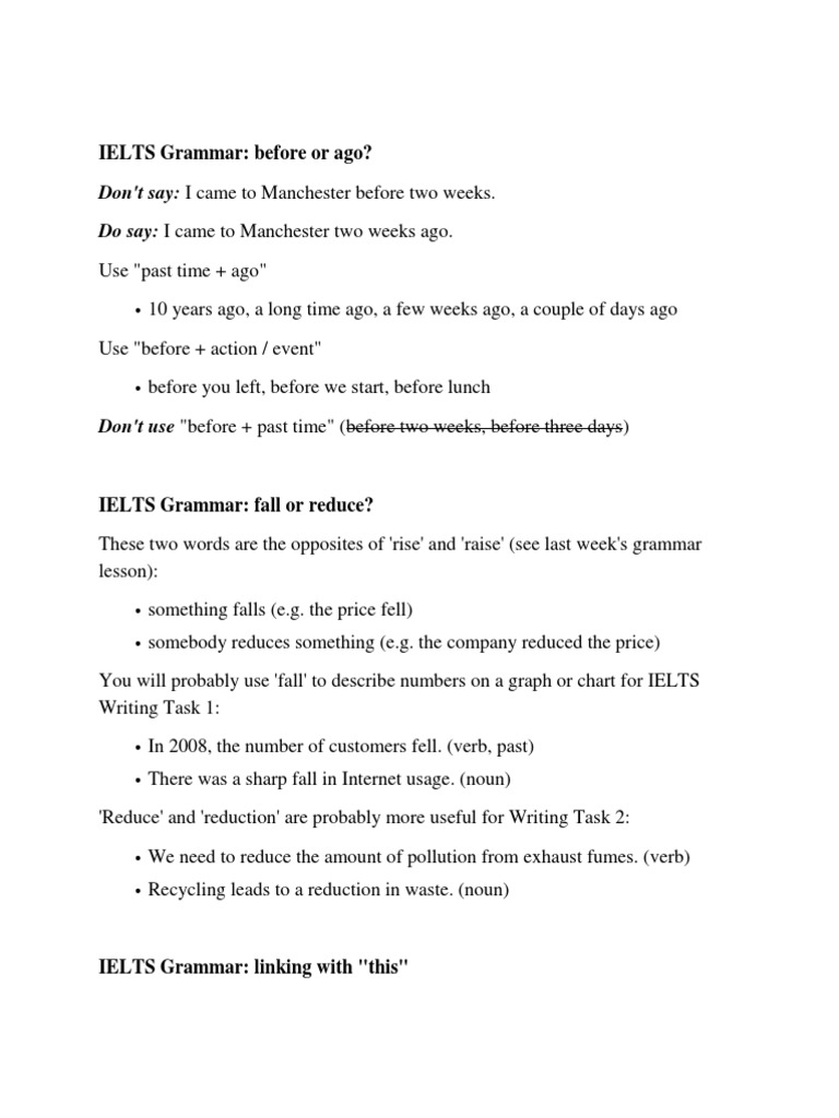 IELTS Grammar - Simon Ielts | PDF | Noun | Phrase