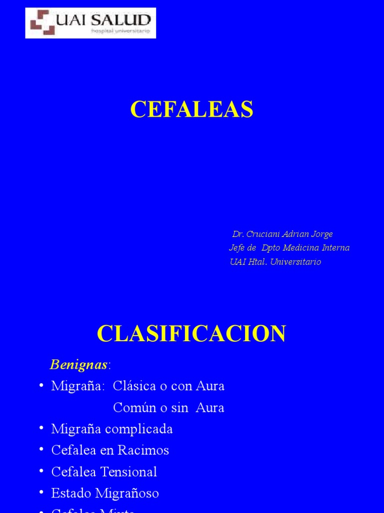 Cefaleas | Migraña | Síntomas y signos