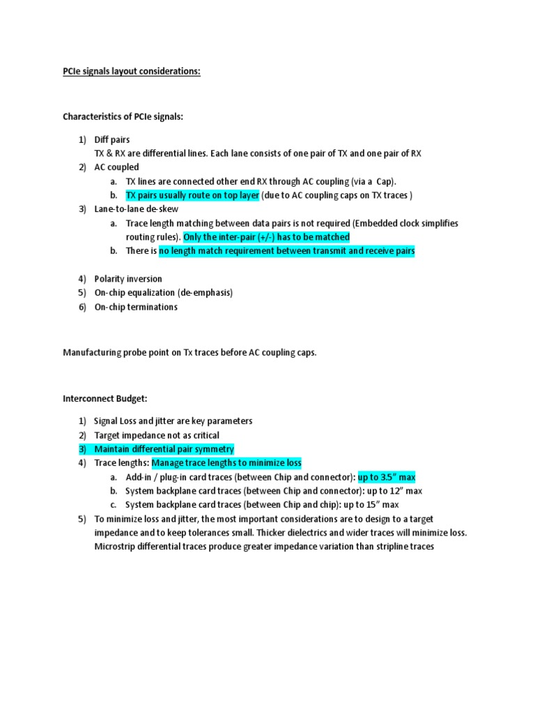 PCIe Interface | Download Free PDF | Electronics | Electronic Engineering