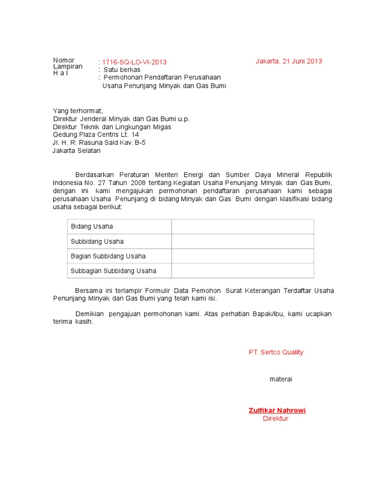 Format Pengajuan (Baru) SKT | PDF