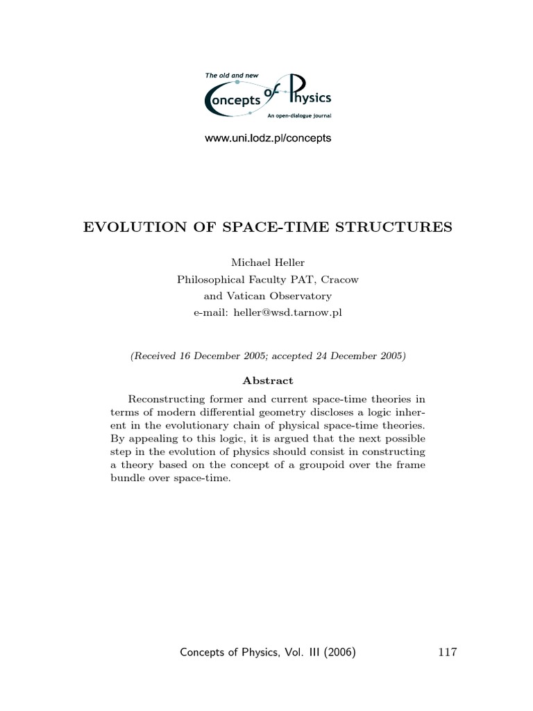The Logical Evolution of Space-Time Theories and the Potential Next ...