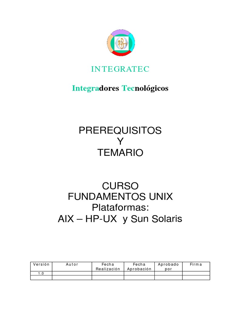 Fundamentos de AIX | PDF | Unix | Archivo de computadora