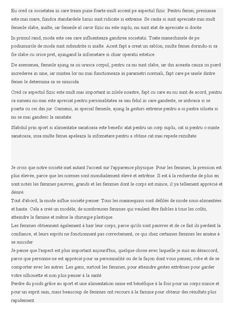 Text Argumentativ FR | PDF