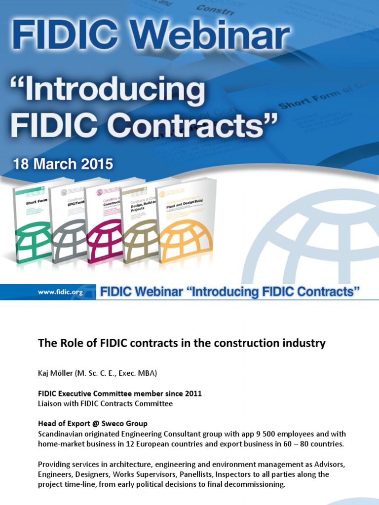 The Role of FIDIC Contracts in The Construction Industry | PDF | Public ...
