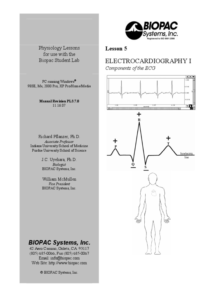 ELECTROCARDIOGRAPHY I | Electrocardiography | Heart