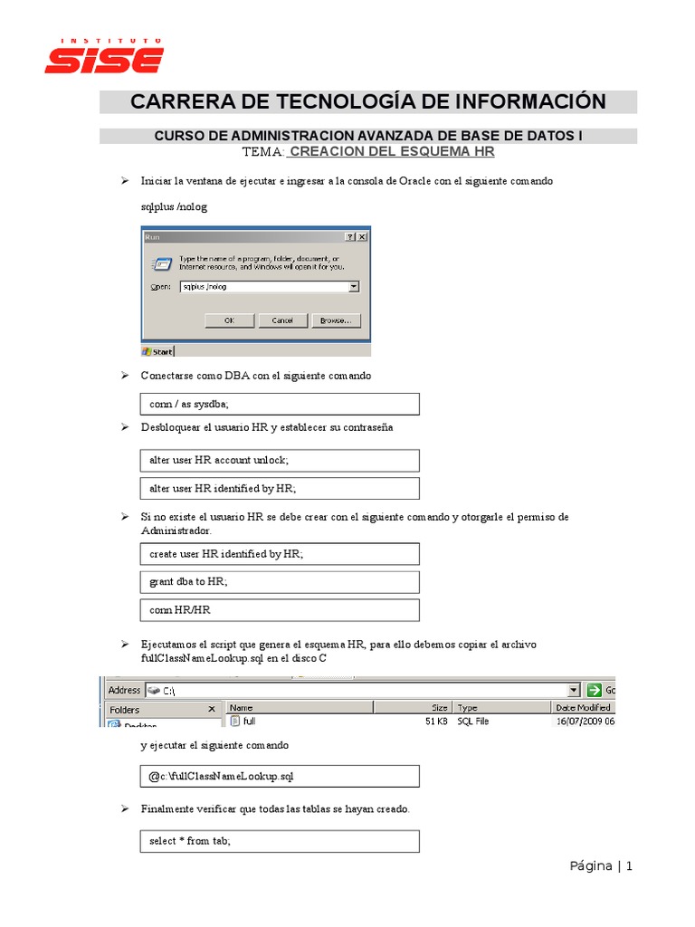 Creacion Esquema HR-Oracle | PDF