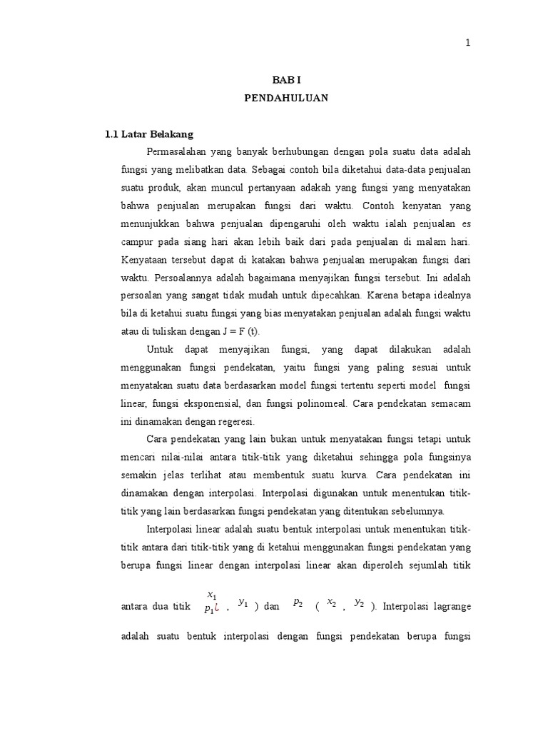 Panduan Lengkap Metode Interpolasi | PDF | Metode & Bahan Ajar