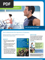 Hydration Handout | PDF | Dehydration | Water