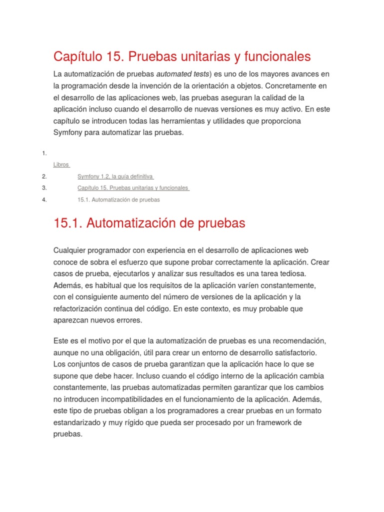 Pruebas Unitarias | PDF | Servidor web | Internet y web
