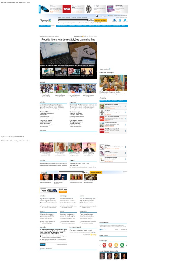 MSN Brasil - Outlook, Hotmail, Skype, Notícias, Fotos e Vídeos | PDF ...
