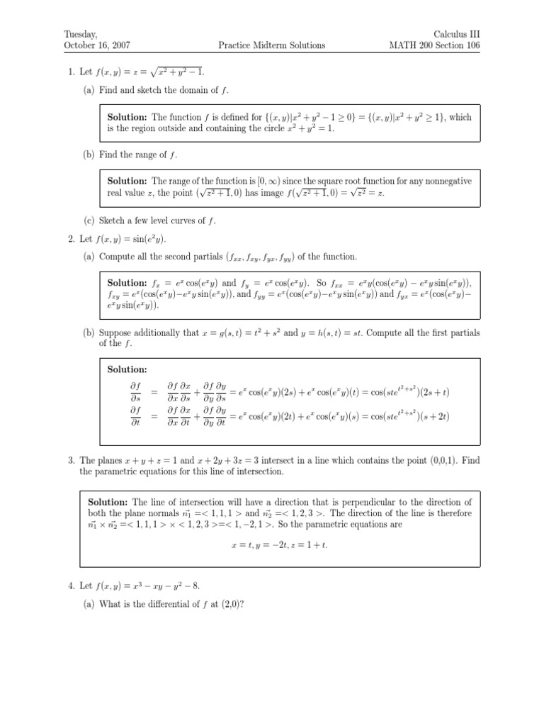 MIDTERM 3 | Function (Mathematics) | Tangent | Free 30-day Trial | Scribd