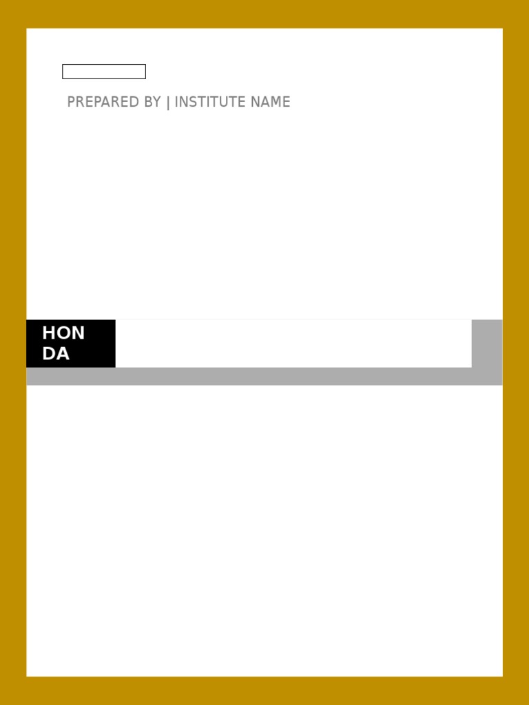 Honda Supply Chain Strategy Overview | PDF | Supply Chain | Honda