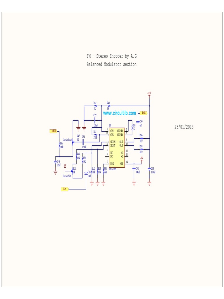Balanced Modulator Schematic Pdf