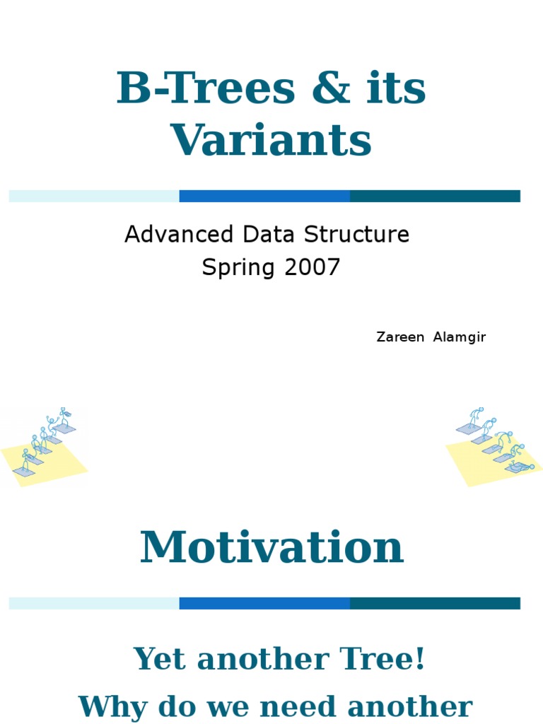 B Trees and Its Variants | PDF | Data Management | Algorithms And Data ...