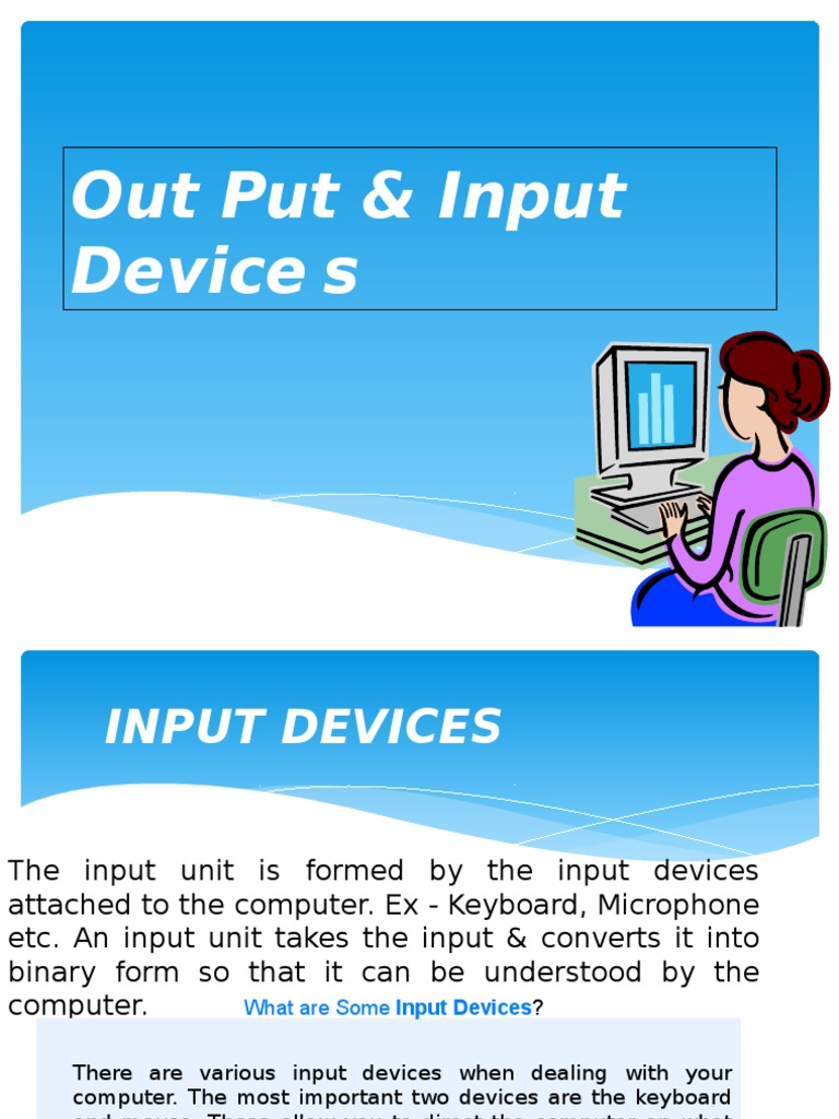 Out Put & Input Device S | PDF | Computer Monitor | Input/Output