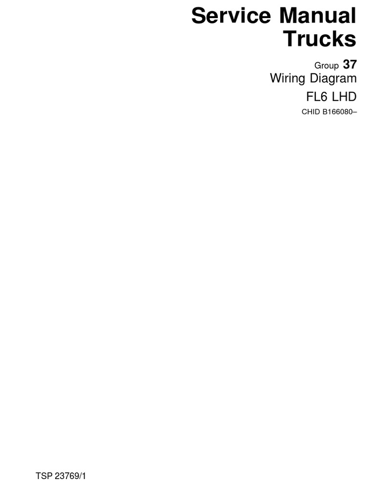 TSP23769-Wiring Diagram Volvo FL6 LHD | PDF | Anti Lock Braking System ...