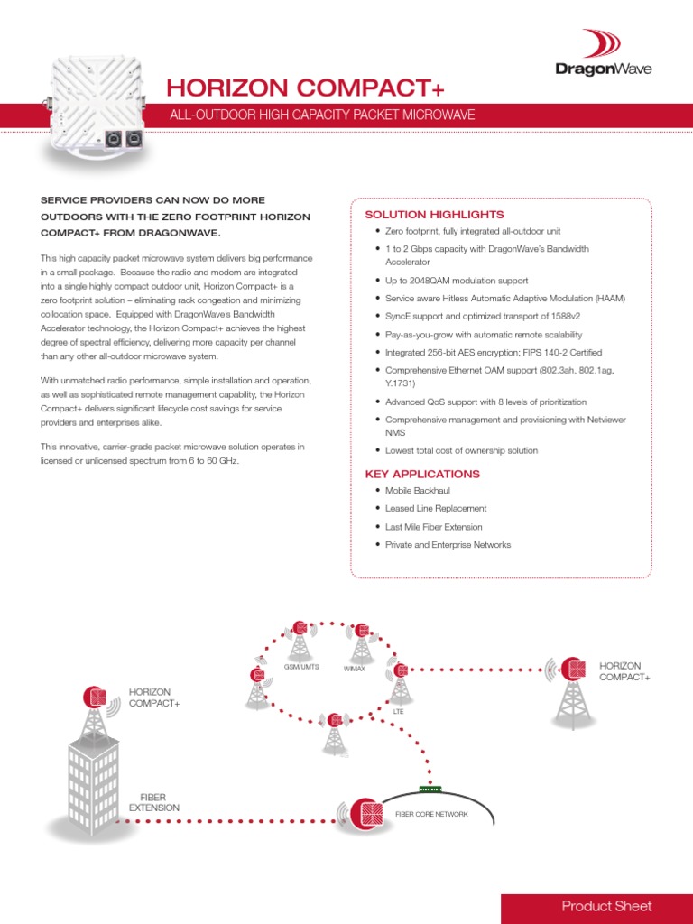 82-000057-03-07 Horizon Compactplus Product Sheet | PDF | Wi Max ...