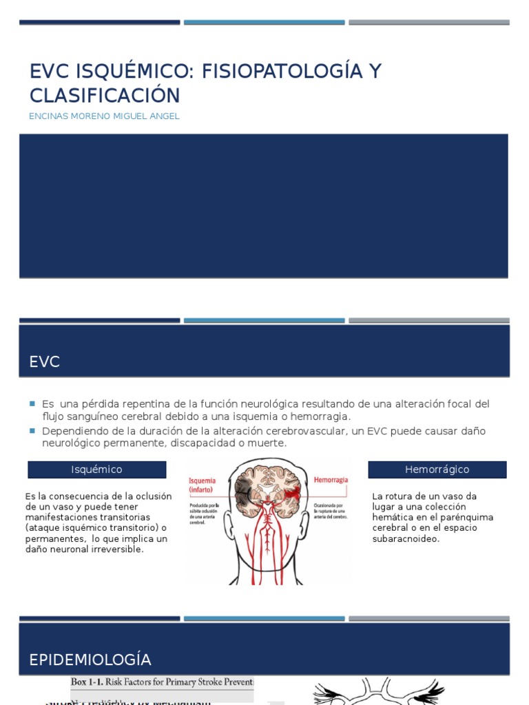 EVC Isquémico | Descargar gratis PDF | Isquemia | Sistema cardiovascular