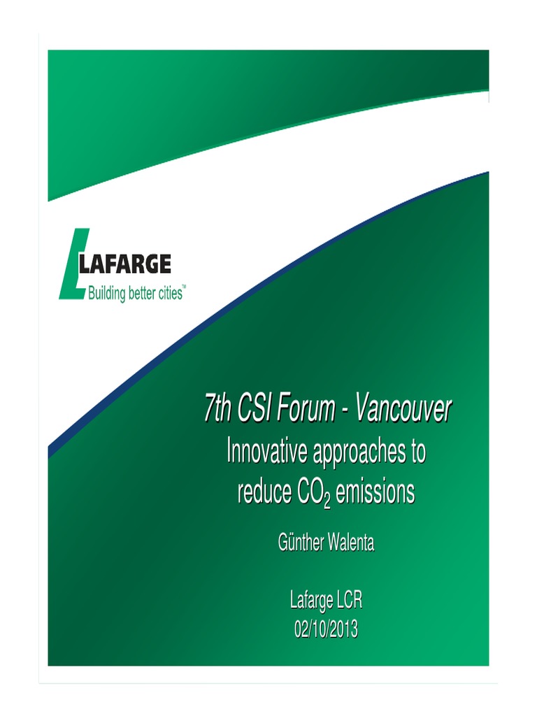 Lafarge | PDF | Concrete | Cement