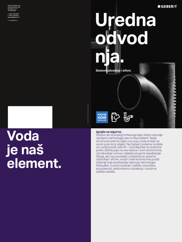 Geberit Odvodnja PDF | PDF