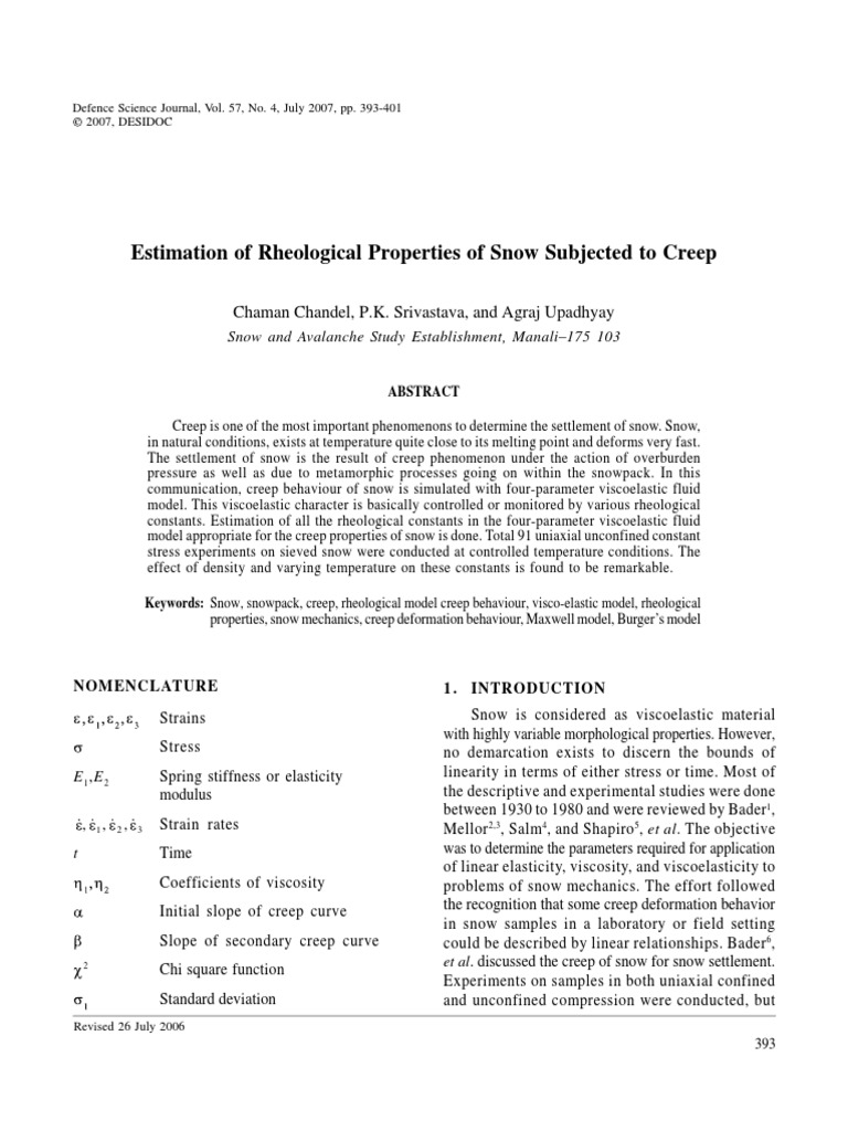 1786 6545 1 SM | PDF | Viscoelasticity | Creep (Deformation)