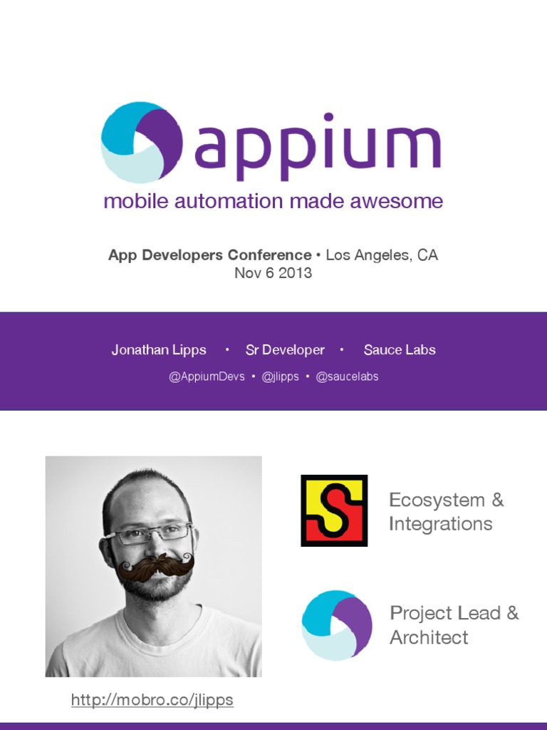 Jonathan Lipps Appium Mobile Automation Made Awesome Pdf Selenium Software Computer