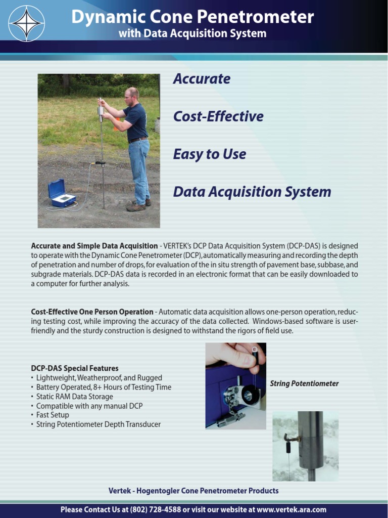 Dynamic Cone Penetrometer Data System | PDF
