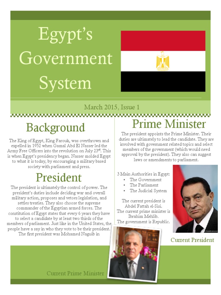 Egypt's Government Structure Overview | PDF | Politics | Social Science