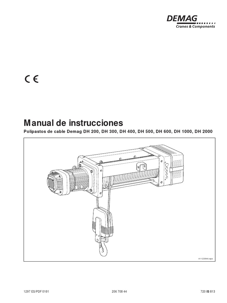 Manual de instrucciones polipastos DEMAG, serie DH