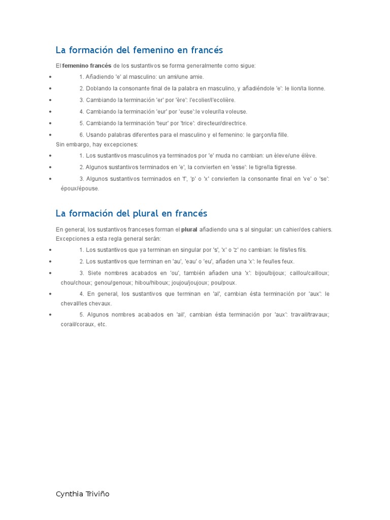 Femenino Plural | PDF