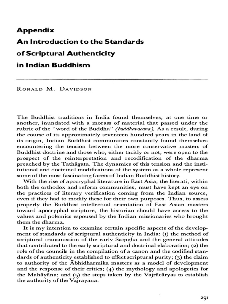 An Introduction To The Standards of Scriptural Authenticity in Indian ...