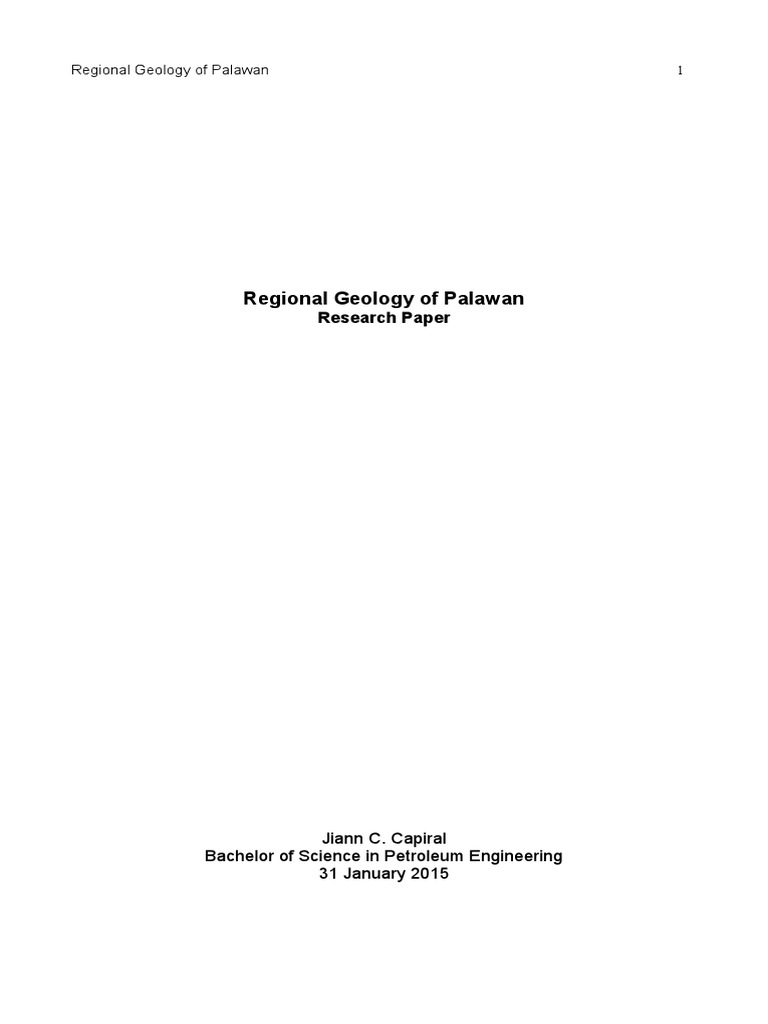 Petroleum Geology Research Paper | PDF | Sedimentary Basin ...