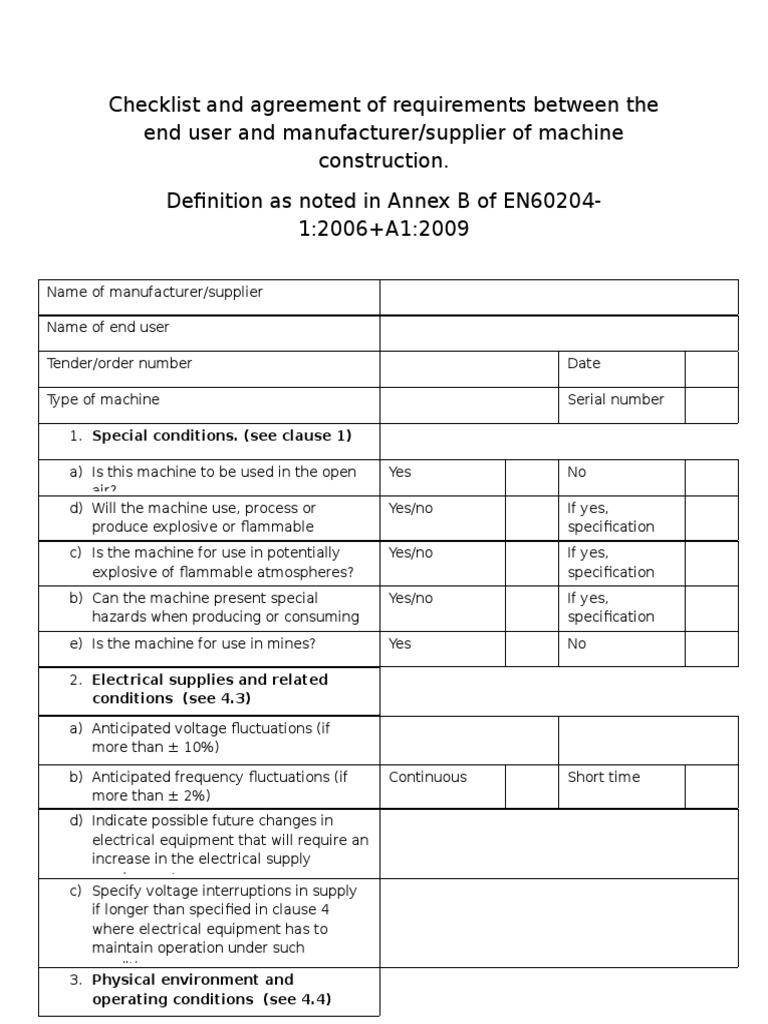 Checklist | Alternating Current | Electrical Connector
