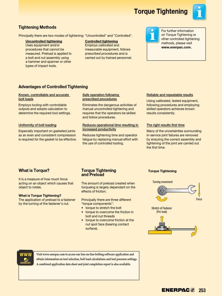Torque Tightening | PDF | Nut (Hardware) | Mechanical Engineering
