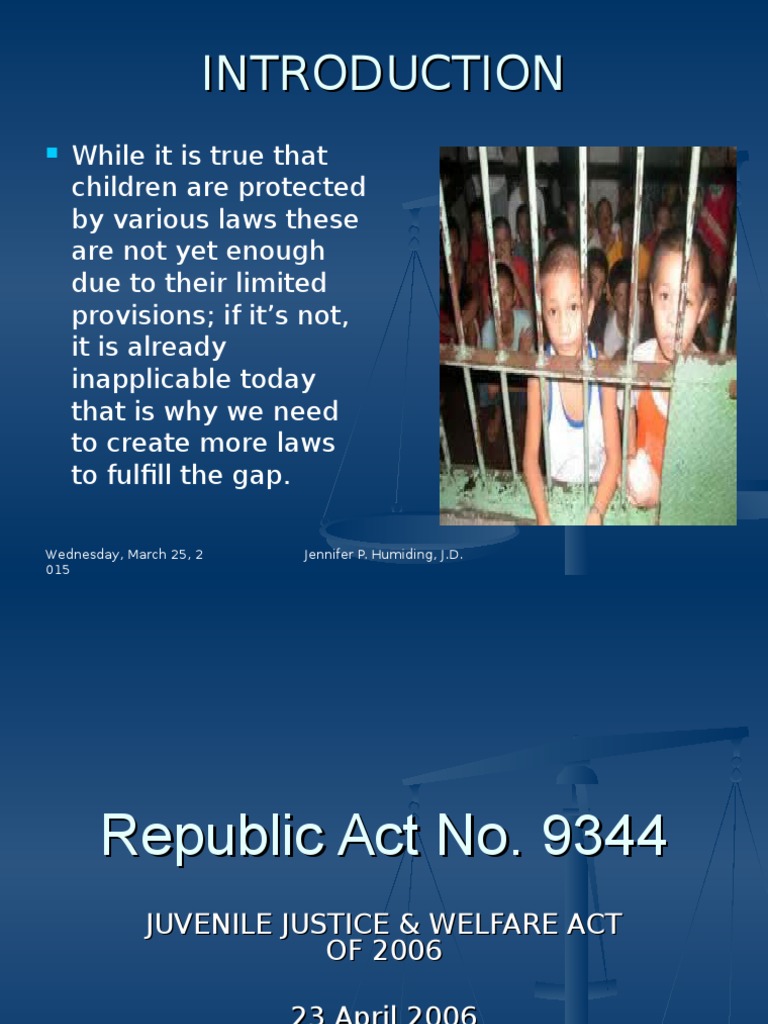 RA 9344 For Reporting | PDF | Prosecutor | Probation