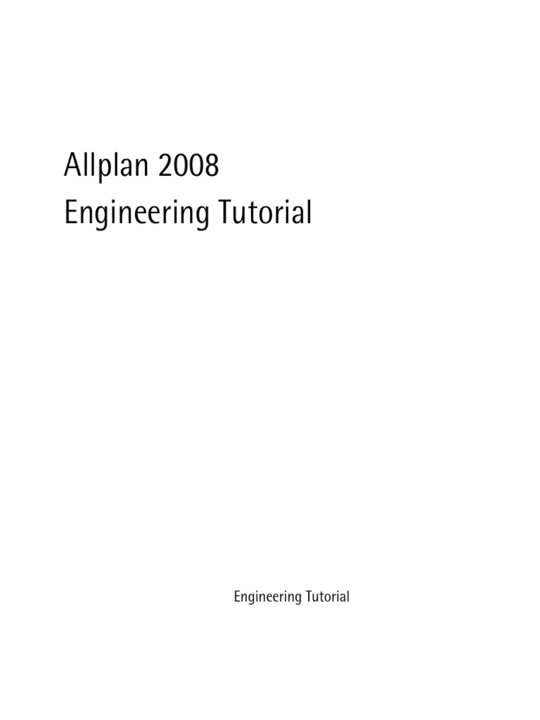 Tutorial Engineering Allplan BIM 2008 PDF | PDF | Icon (Computing) | Computer File