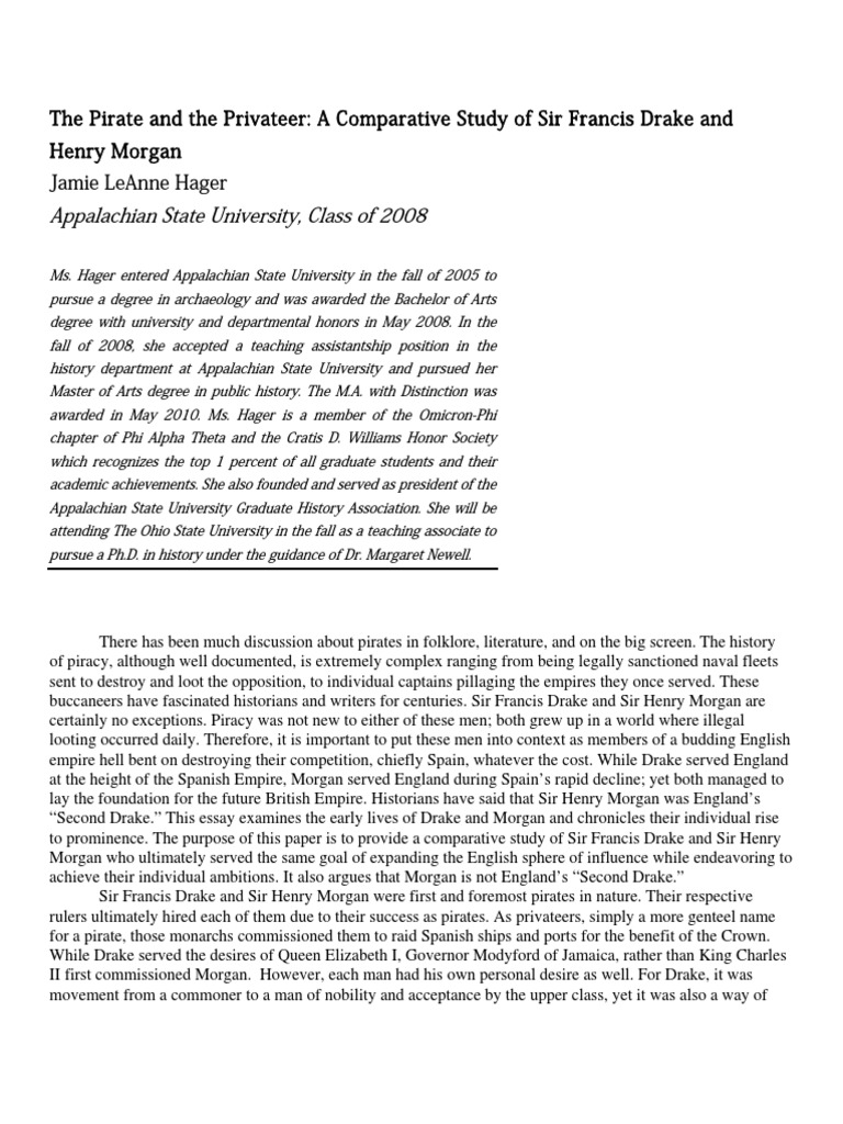 Jamie Hager - The Pirate and The PrivateerPDF | PDF | Francis Drake ...