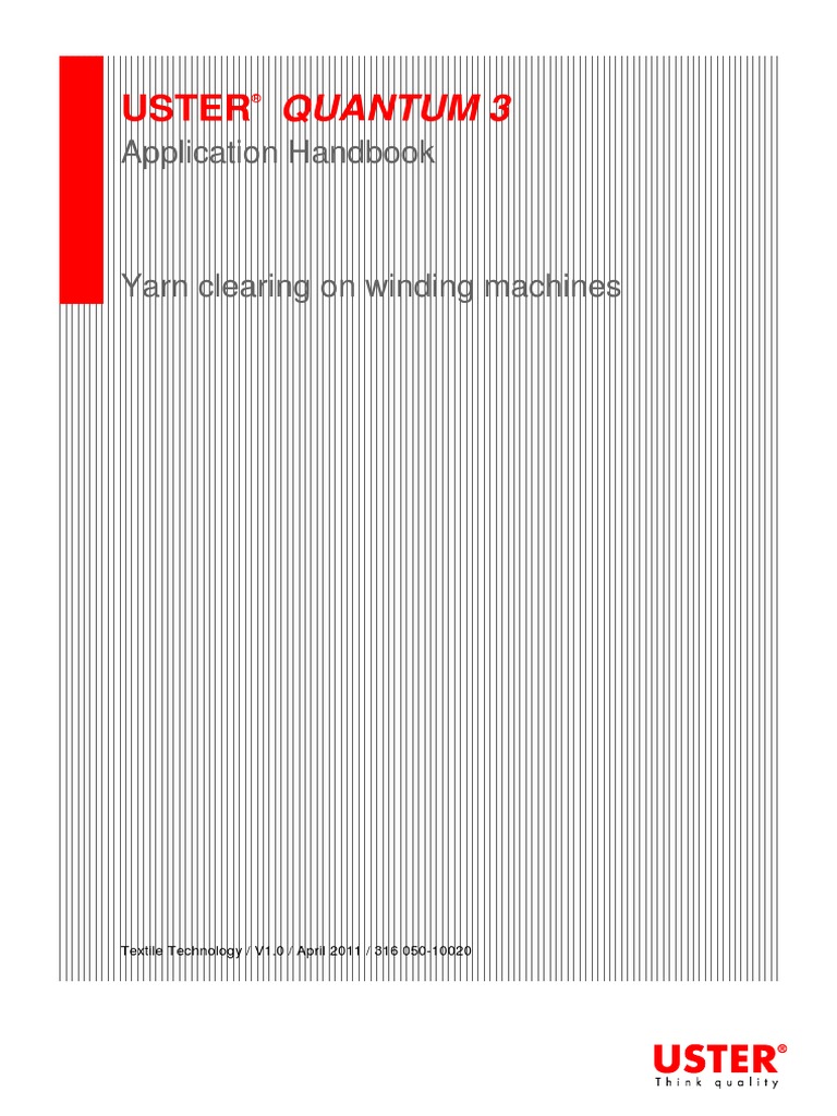 Uster Countum 3 | PDF | Spinning (Textiles) | Yarn
